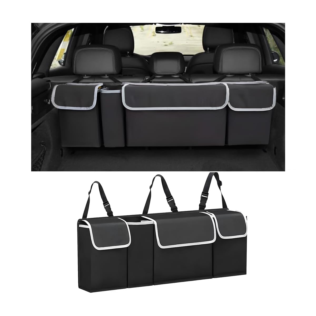 Amazon.com: KHGUZ Car Trunk Organizer, Collapsible Large Capacity Auto ...