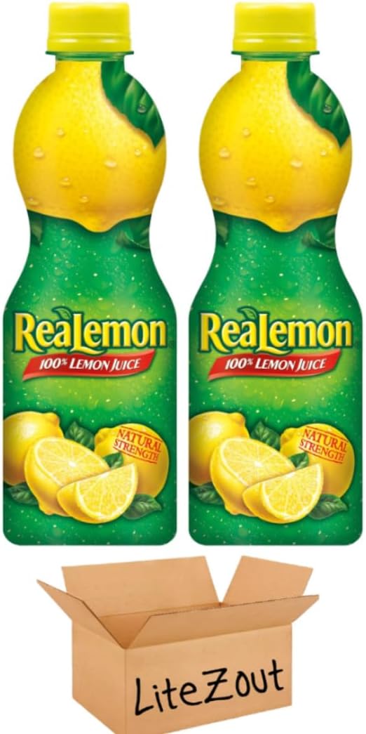 Amazon.com : ReaLemon 100% Lemon Juice - 2/48 Ounce Bottles : Grocery ...