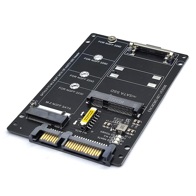 Snapklik.com : M.2 SATA 3.0,mSATA To SATA Or USB Adapter 2-in-1 Card ...