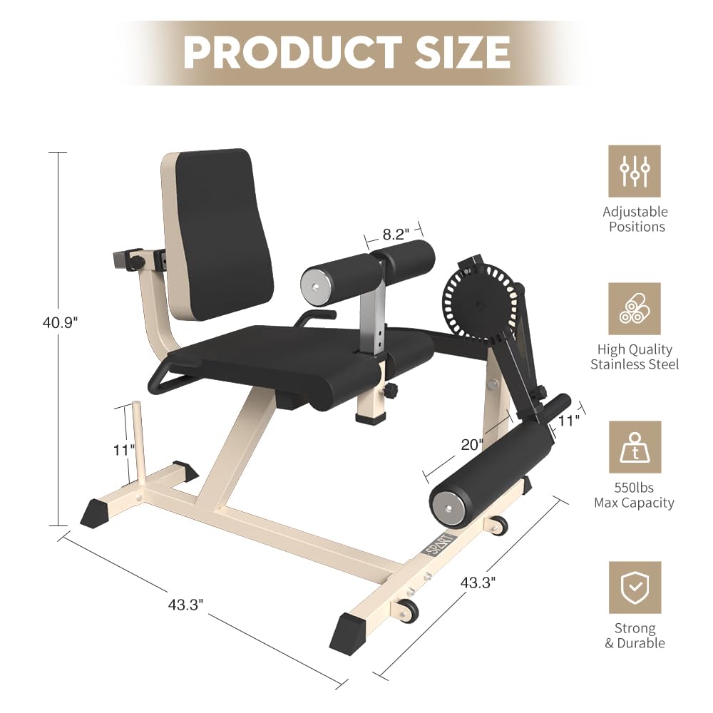 Snapklik.com : SPART Leg Extension And Curl Machine, Lower Body Special ...