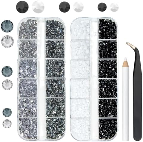 Amazon.com: 18000 Pcs 3D Brown Black Jelly Resin Rhinestones for ...