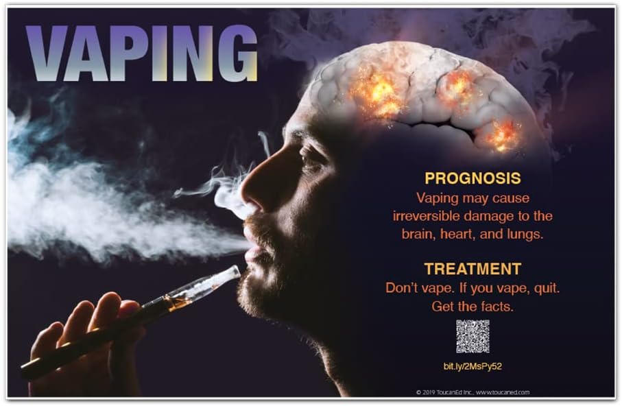 Amazon.com: ToucanEd Vaping Prognosis and Treatment Poster - e ...
