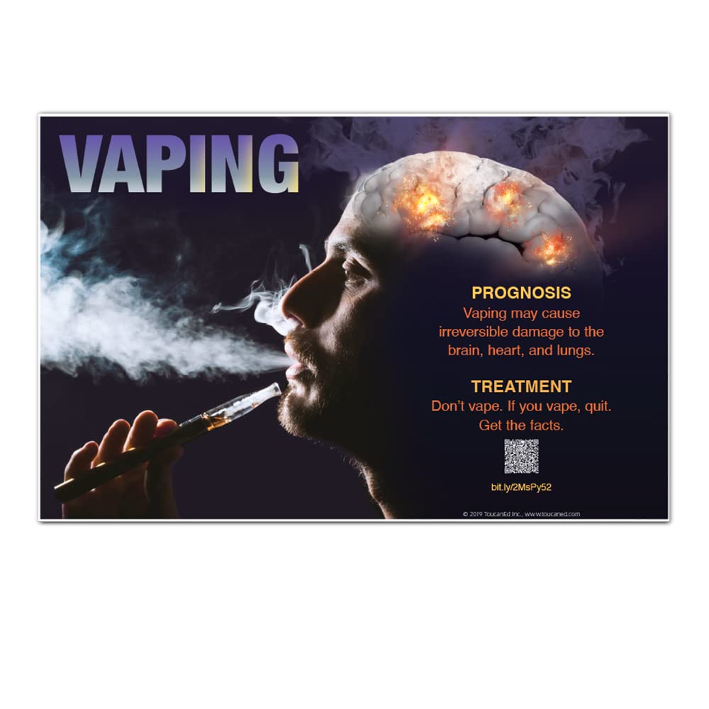 Amazon.com: ToucanEd Vaping Prognosis and Treatment Poster - e ...
