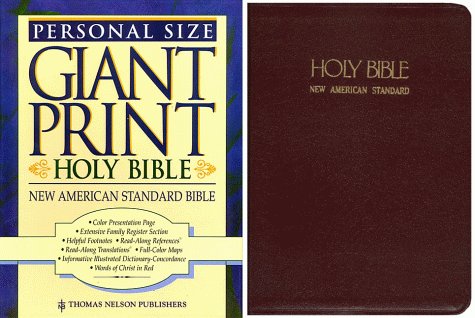 New American Standard Bible Size Giant Print: Reference, No 525Bg ...