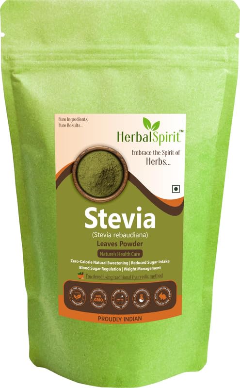 Buy Herbal Spirit Organic Stevia Leaves Powder | Stevia Leaf Powder | Organic Stevia Powder ...