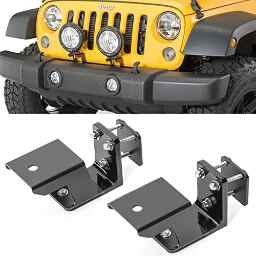 Amazon.com: Quadratec Heavy Duty Auxiliary Light Mount Brackets - Fits ...