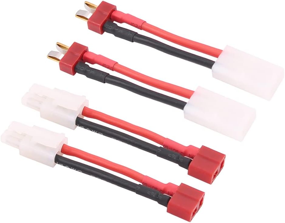 Amazon.com: rflaueo 4pcs Compatible with Big Ta-Miya to T-Plug Style ...