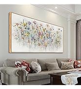 Amazon.com: LKY ART Floral Canvas Wall Art Living Room,Home Decoration ...