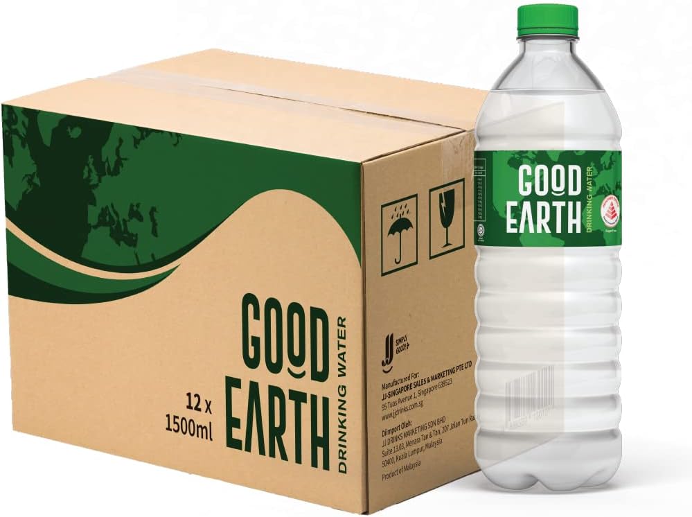 Good Earth Pure Drinking Water Case, 12 x 1.5l : Amazon.sg: Grocery