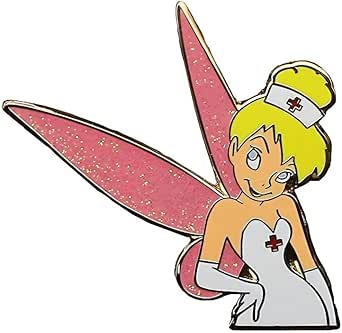 Amazon.com: Tinkerbell Pins Fantasy Nurse Pin P: Clothing, Shoes & Jewelry