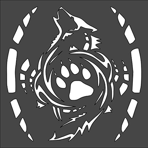 Kachi Pencil Art & Craft Layering Stencil, Wolf Spirit Crafts, Arts ...