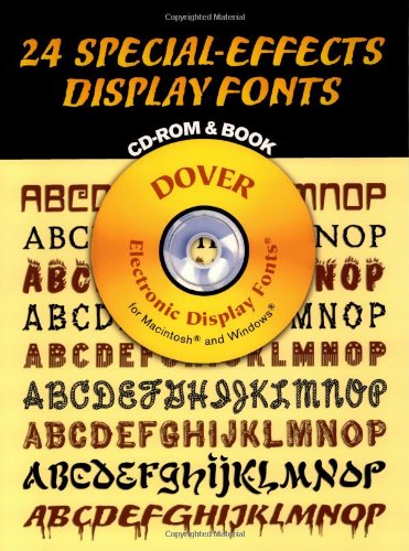 24 Special-Effects Display Fonts CD-ROM and Book: Dover: 9780486999692 ...