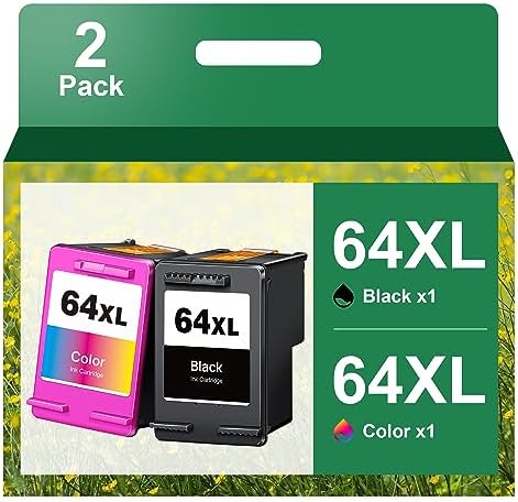 Amazon.com: 64XL Ink Cartridges Black and Tri-Color Combo Pack ...