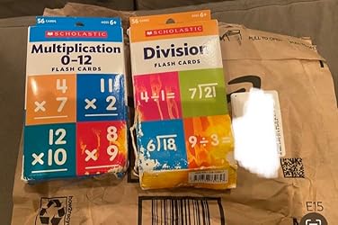 Amazon.com: Flash Cards: Multiplication 0 - 12: 9781338233575 ...