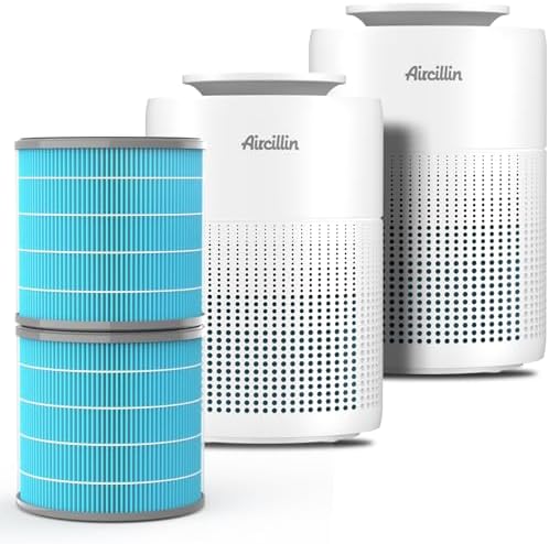 Amazon.com: 2 Pack Air Purifiers for Home with HEPA Filters, Portable ...