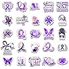 Amazon.com: 50 Pack Pcs Overdose Awareness Ribbon Stickers for Water ...