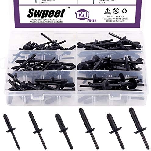 Amazon.com: Rexka 30pcs 3/16 Lower Bracket Door Trim Panel Rivets ...