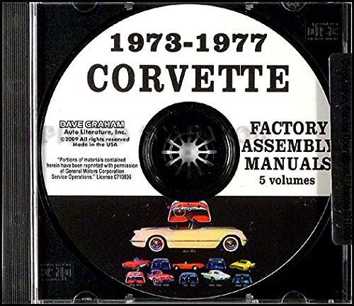 1973 1974 1975 1976 CORVETTE FACTORY ASSEMBLY INSTRUCTION MANUAL CD ...
