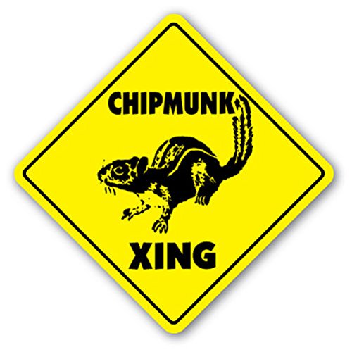 Amazon.com: 1080 Graphics Chipmunk Crossing Sign Chipmunks Xing Cage ...