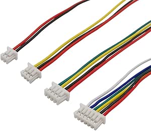 10pcs JST 1.25mm 2/3/4/5/6 Pin Female Plug Cable Connector Single Head JST Pitch 1.25mm ...