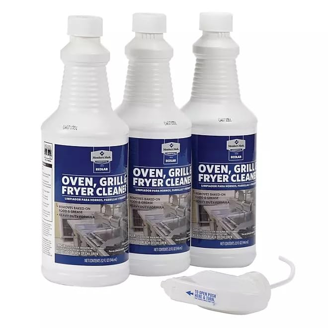 Amazon.com: Commercial Oven, Grill and Fryer Cleaner 32 oz, 3 pk Choose ...