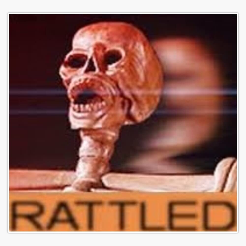 Amazon.com - Rattled Skeleton Meme Sticker Bumper Sticker Vinyl Decal 5"