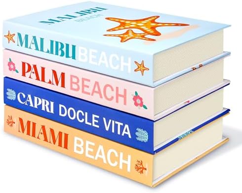 Amazon.com: TwoDays Preppy Room Decor Aesthetic, Decorative Books ...