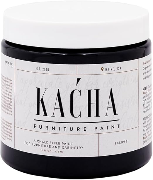 Amazon.com: Kacha Furniture Paint | Black Chalk Style Paint for ...