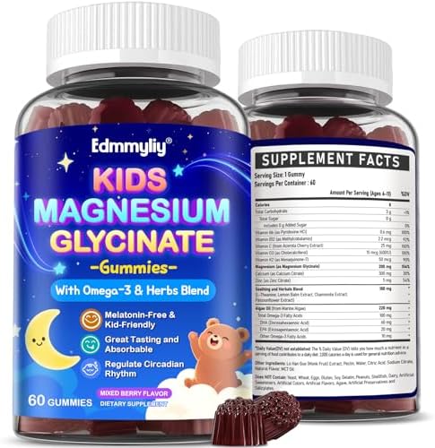 Amazon.com: Kids Magnesium Glycinate Gummies - Magnesium Glycinate ...