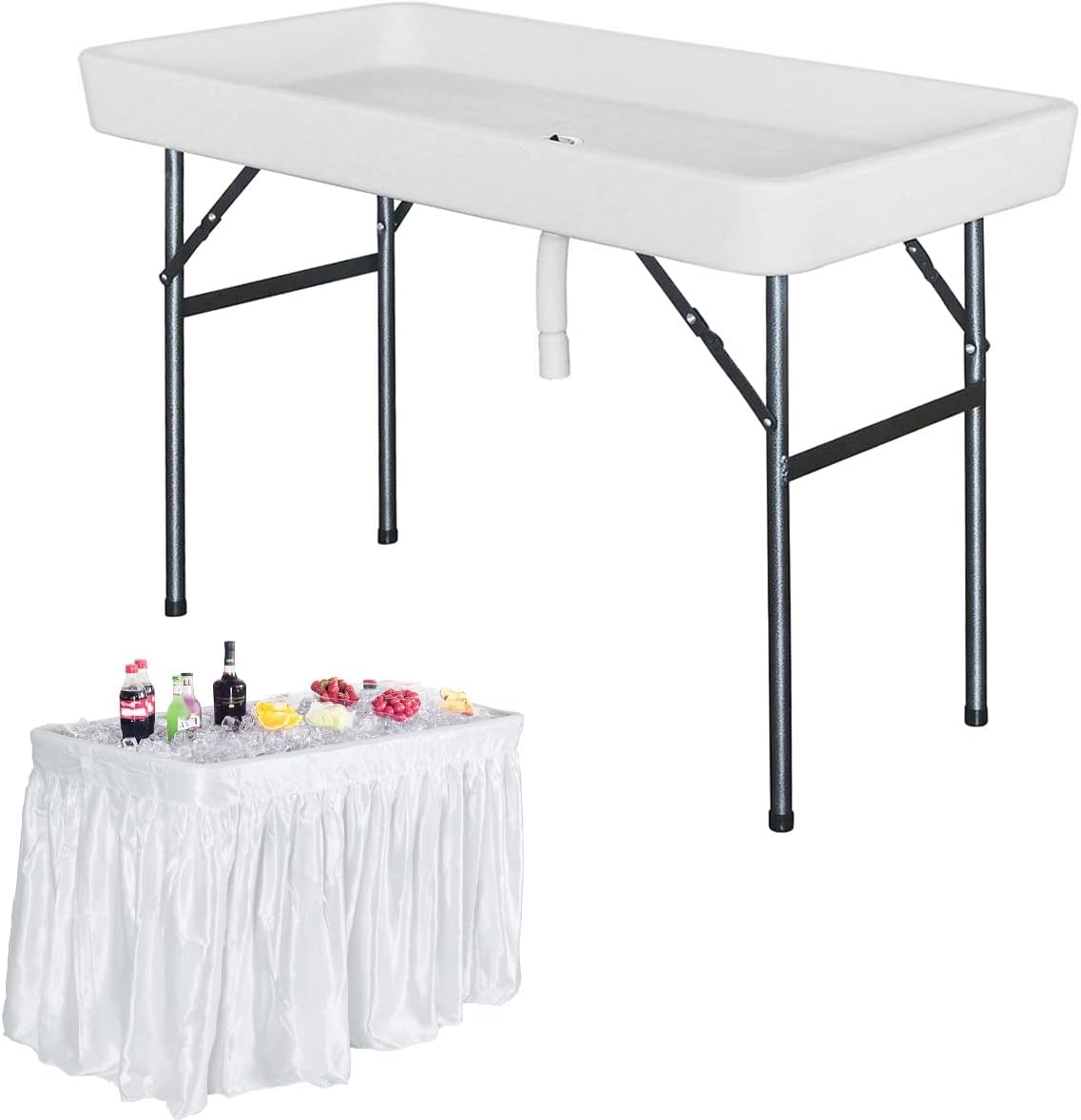 Amazon.com: BayTec Crawfish Table - Plastic Barrel Table Top for BBQs ...