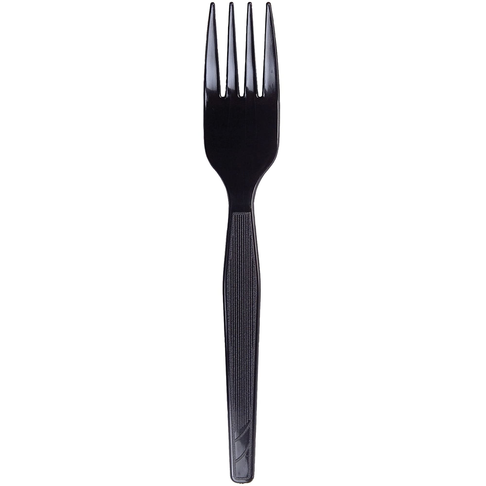 Black Plastic Fork