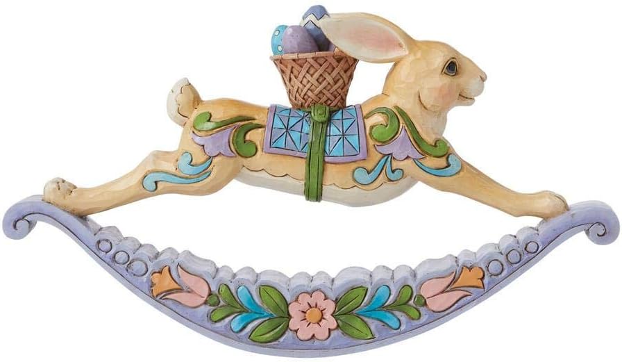 Amazon.com: Jim Shore Heartwood Creek Easter Bunny Rabbit on Rocker ...