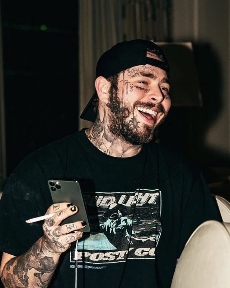 Post Malone Poster Rap Hip Hop Music Photo Wall Art Picture Poster A4 ...