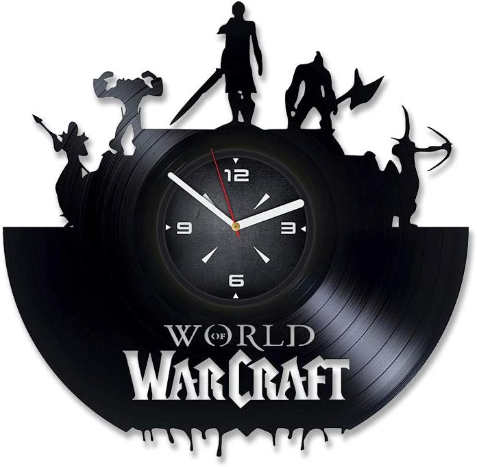 Amazon.com: World of Warcraft Horde Vinyl Record Wall Clock. Decor for ...