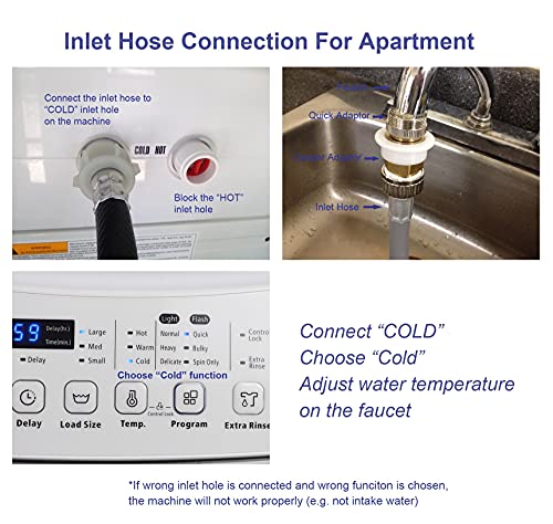 Panda 1.70 cu.ft Portable Washing Machine, High-End Fully Automatic ...