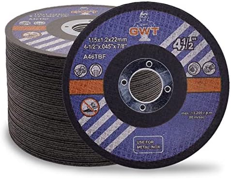 DEWALT DWA8051 Metal Cut-Off Wheel, 4-1/2-Inch X .045-Inch X 7/8-Inch ...