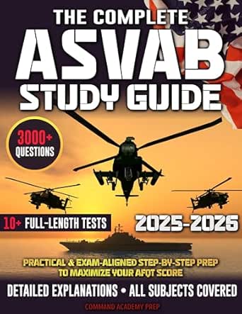 Amazon.com: The Complete ASVAB Study Guide: Practical & Exam-Aligned ...