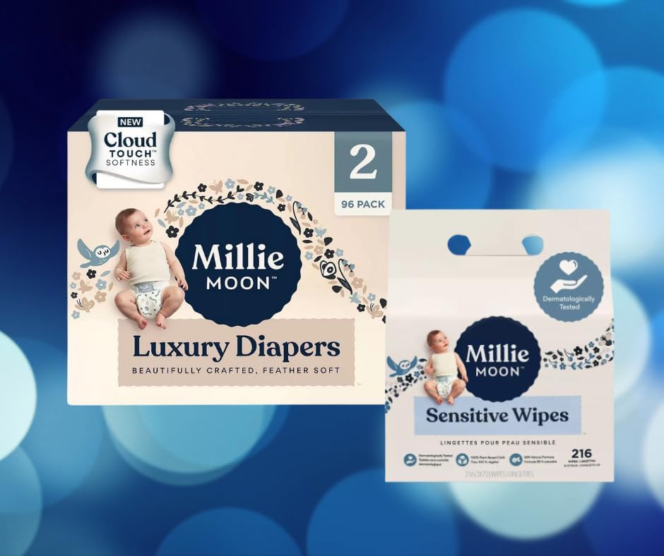 Amazon.com: Generic Luxury Moon Disposible Diapers and Wipes Babyshower ...