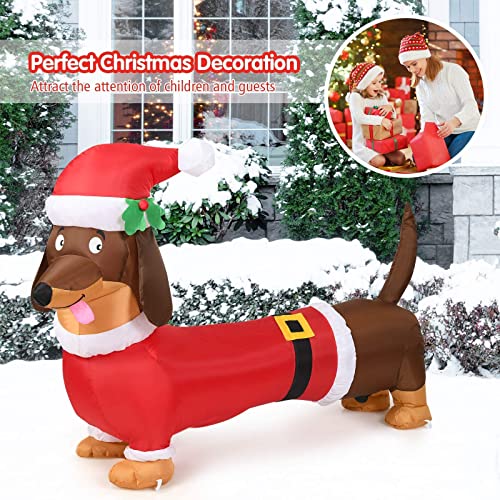 Snapklik.com : Tangkula 5.2 Ft Inflatable Long Weiner Dog