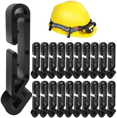 Lenporl Hard Hat Light Clips 20 Pack,Hard Hat Clips for Headlamp,Hard ...