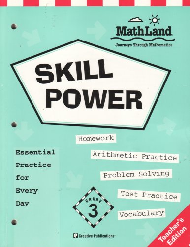 Skill Power Grade 3, Mathland Journeys Through Mathematics, Teacher's ...