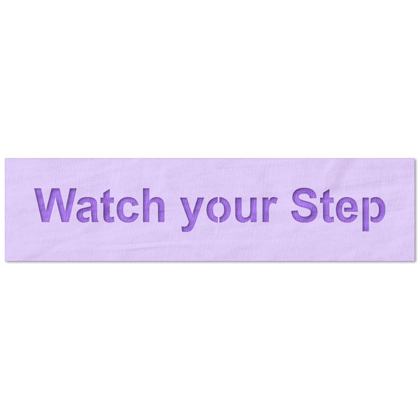 Amazon.com : Stencil Stop Watch Your Step Stencil - Reusable for DIY ...