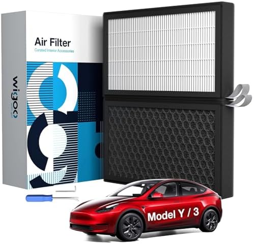 Amazon.com: Wigoo 2025 Upgrade Tesla Model 3/Y HEPA Cabin Air Filter ...