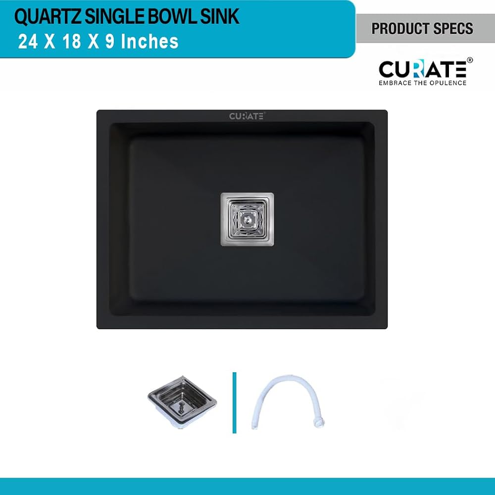 CURATE Single Bowl Granite Quartz Kitchen Sink | Philippines | Ubuy