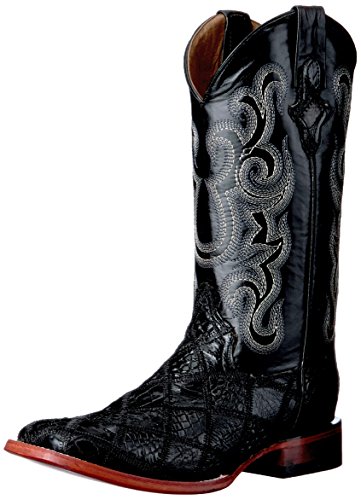 Buy Ferrini Men's Patchwork GTR/Ost S-Toe Western Boot, Black, 10.5 D ...