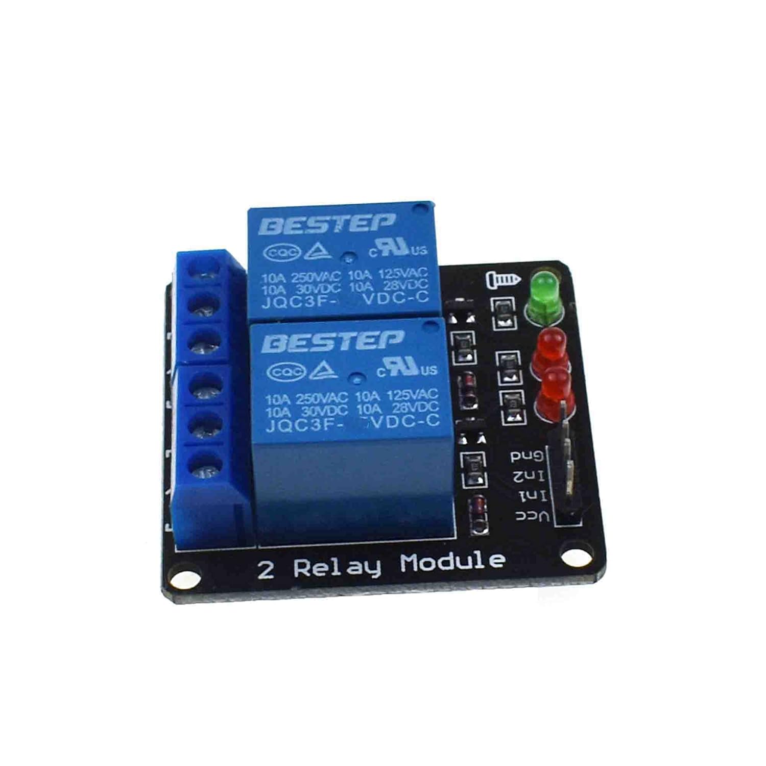 DC 5V Indicator Light LED Two 2 Channel Relay Module for Arduino ARM ...
