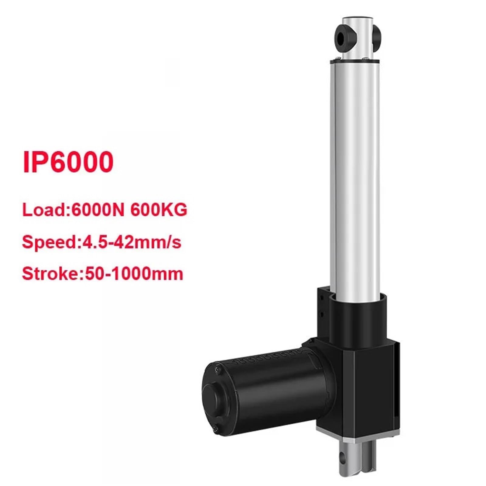 Snapklik.com : IP6000 12V 24V Electric Solenoid Actuator Max Load 6000N 600KG 100MM Stroke ...