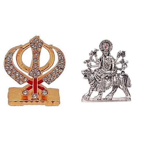 Buy BEI Punjabi Khanda Symbols of Sikh Idol and Goddess Durga Devi/Maa ...
