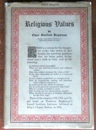 Religious Values (SIGNED): Brightman, Edgar Sheffield: Amazon.com: Books