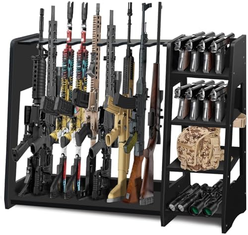 Amazon.com: SINKHANUN Floor Gun Rack Stand, Vertical Rifle Rack ...